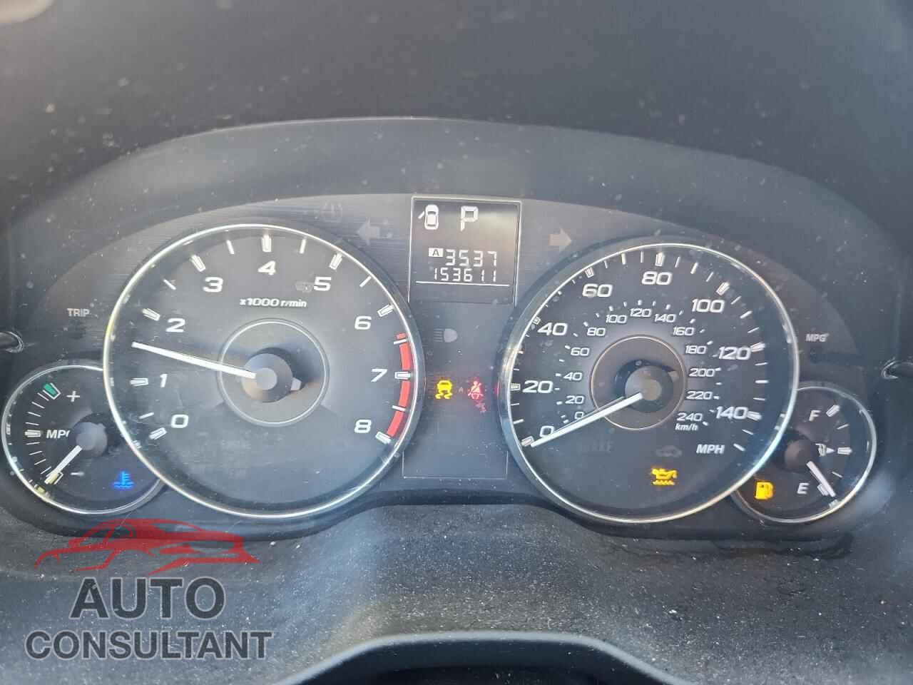 2012 SUBARU OUTBACK 2.5I PREMIUM GAS - 4S4BRCCC3C3267069