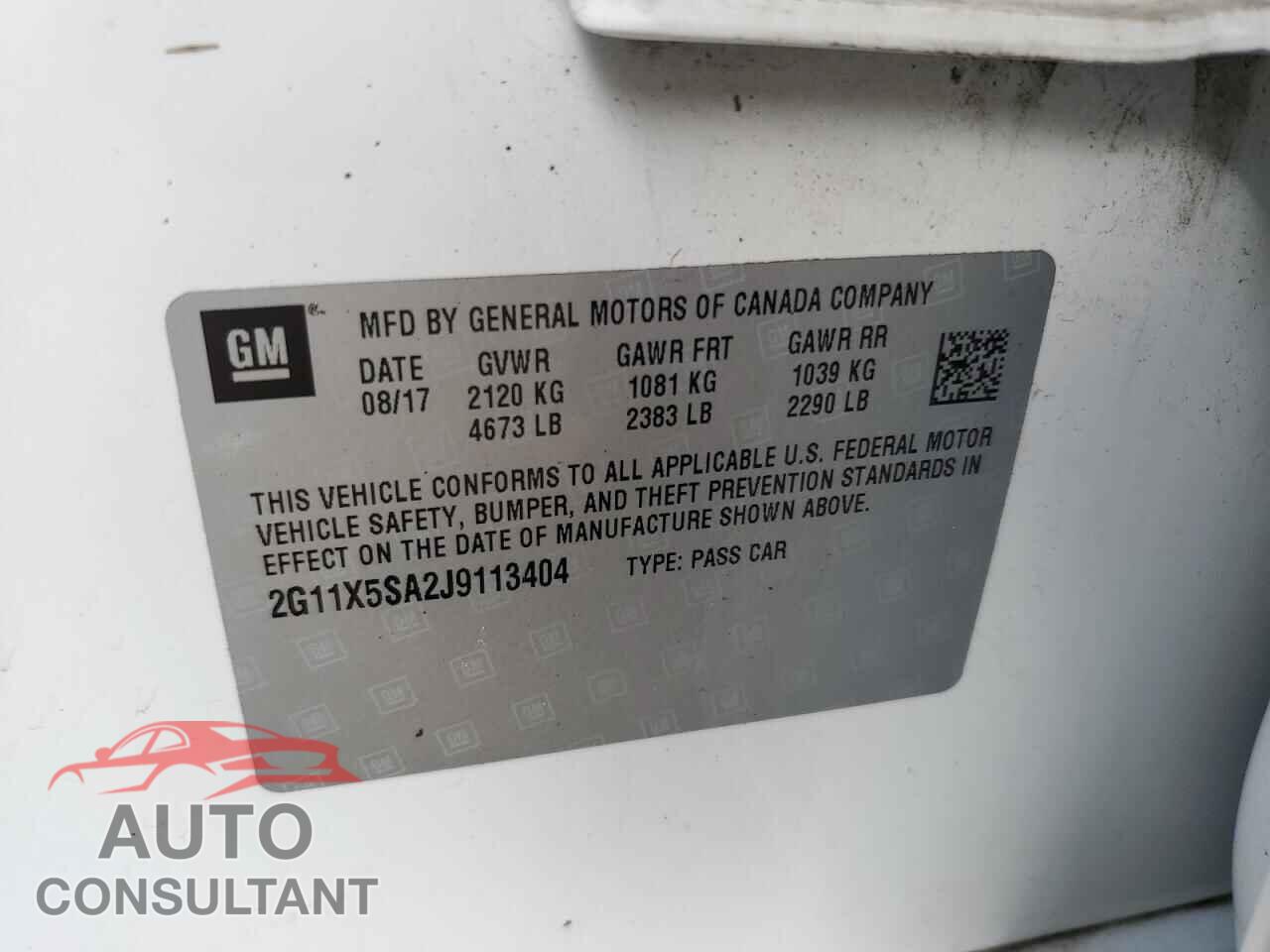 2018 CHEVROLET IMPALA LS GAS - 2G11X5SA2J9113404