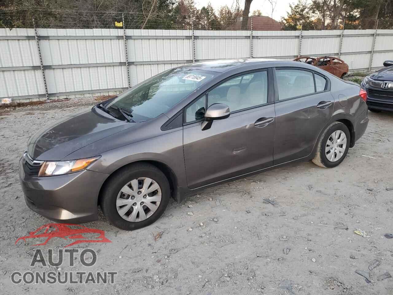2012 Honda Civic LX GAS - 2HGFB2F52CH596376