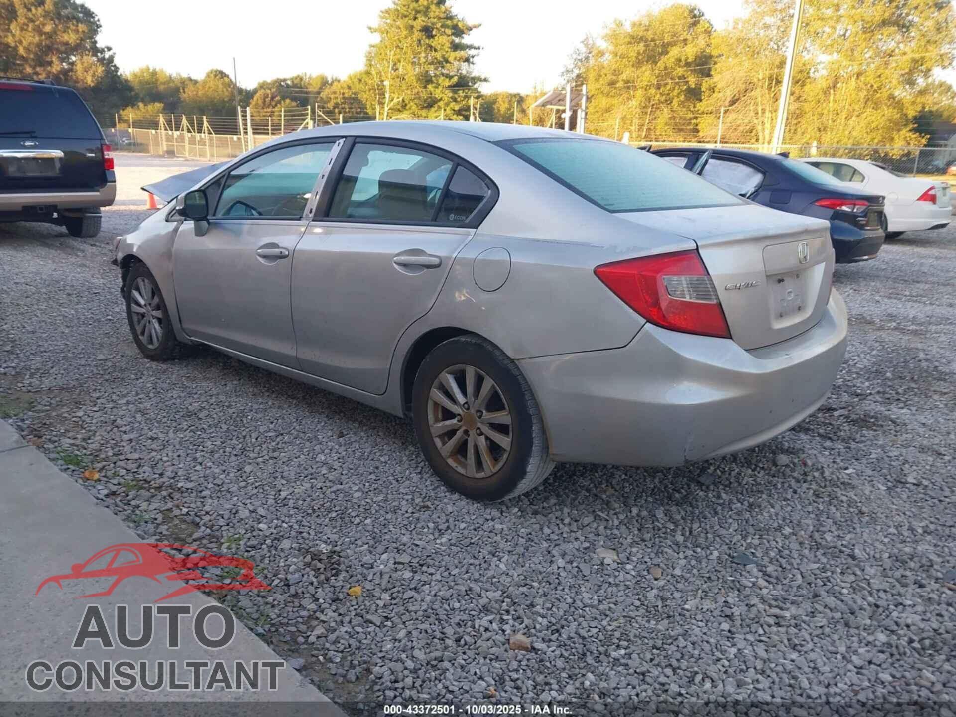 2012 Honda Civic EX Gasoline - 2HGFB2F86CH522596
