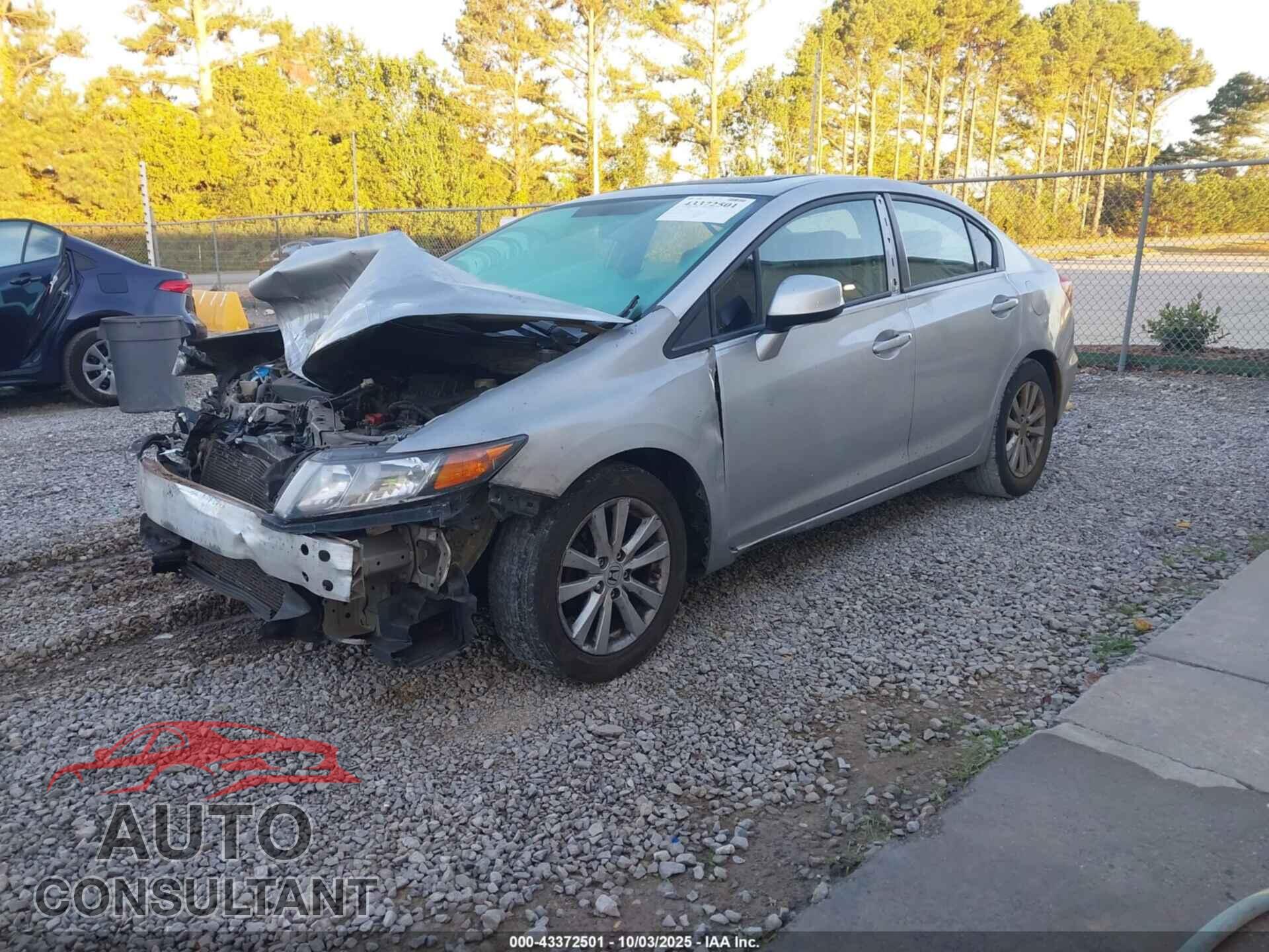 2012 Honda Civic EX Gasoline - 2HGFB2F86CH522596