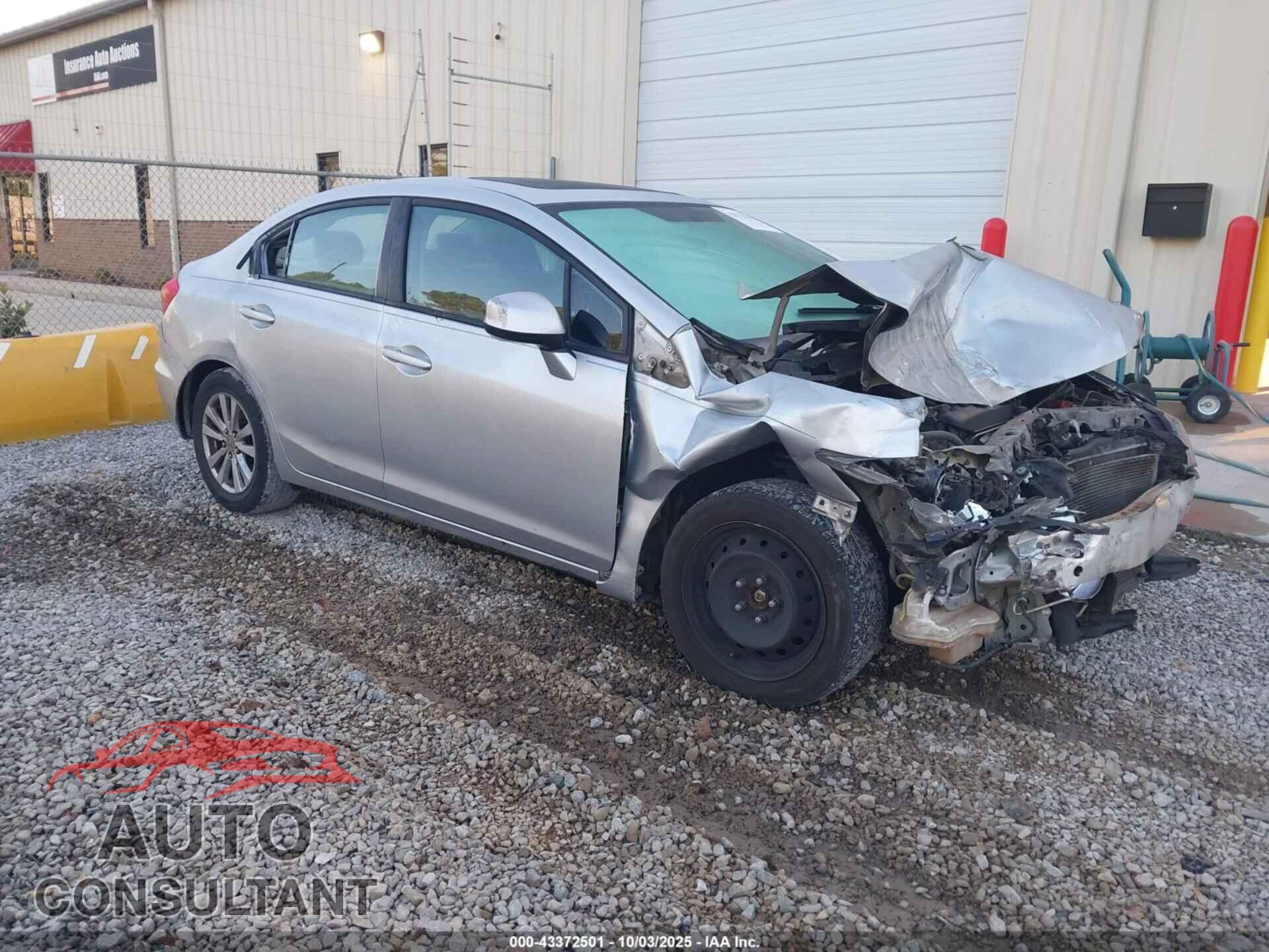 2012 Honda Civic EX Gasoline - 2HGFB2F86CH522596