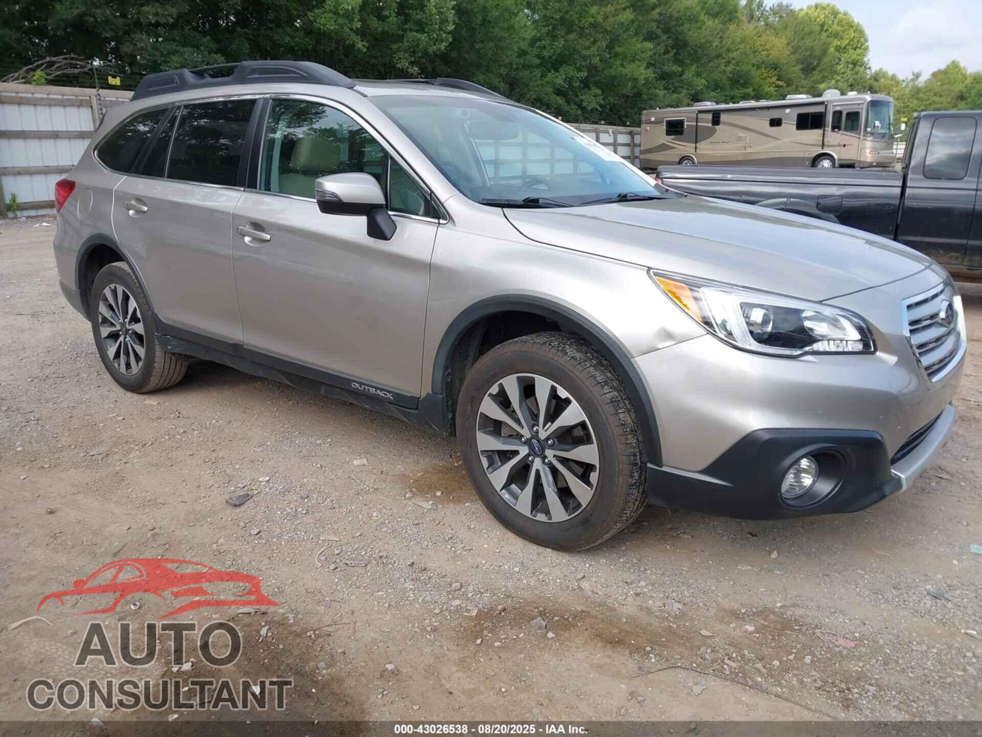 2016 SUBARU OUTBACK 2.5I LIMITED Gasoline - 4S4BSBNCXG3308010